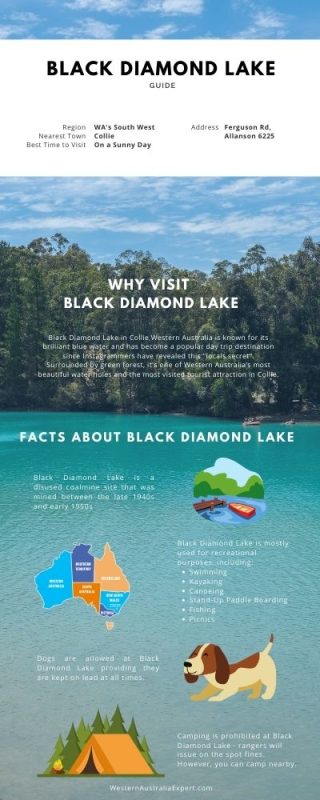 Black Diamond Lake Collie WA Guide & Photos